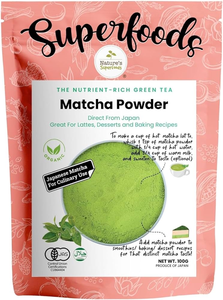 Organic Matcha Powder (Culinary Grade) 100g – Good Food Maldives