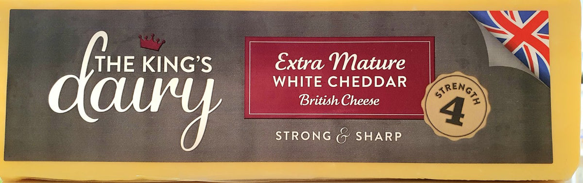 KINGS DAIRY WHITE EXTRA MATURE CHEDDAR 2.5kg – Good Food Maldives